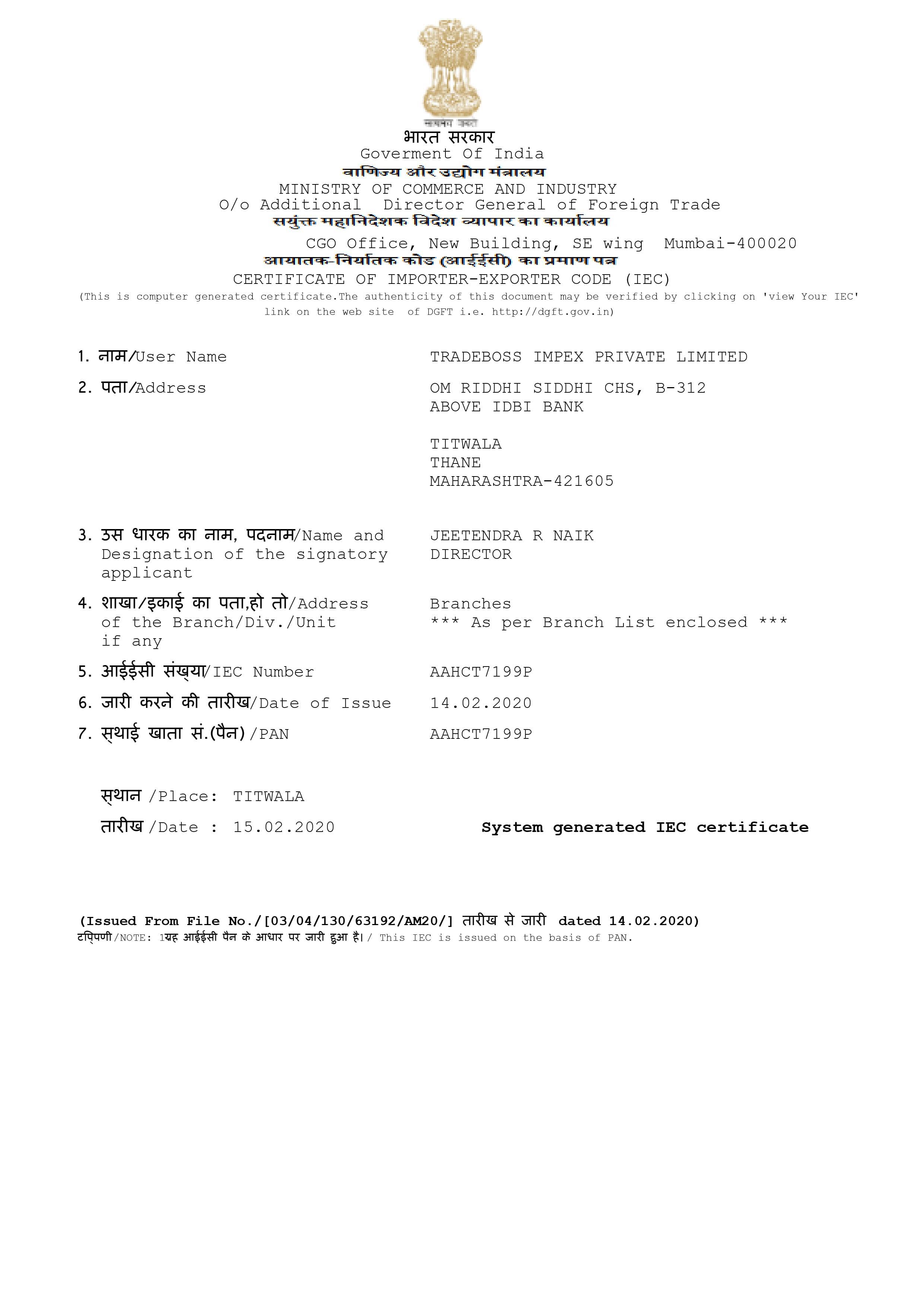 Tradeboss Impex Pvt. Ltd. - Leading exporter of PP Bags & vegetables in ...